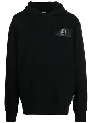 PLEIN SPORT Logo-patch Long-sleeved Hoodie
