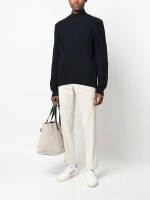 Corneliani Cable-knit Turtleneck Jumper