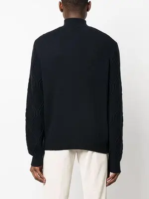 Corneliani Cable-knit Turtleneck Jumper