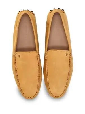 TOD'S Slip-on Leather Loafers - Yellow