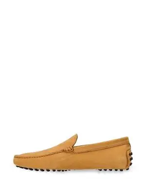 TOD'S Slip-on Leather Loafers - Yellow