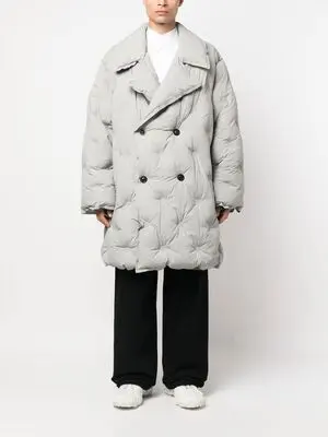 MAISON MARGIELA Peak Lapel Padded Coat