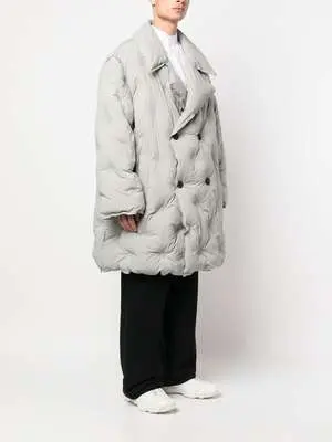 MAISON MARGIELA Peak Lapel Padded Coat
