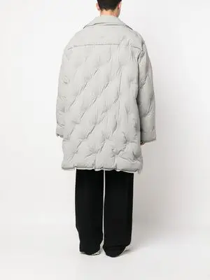 MAISON MARGIELA Peak Lapel Padded Coat