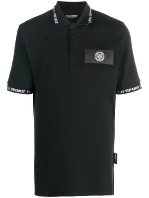 PLEIN SPORT Logo-patch Short-sleeved Polo Shirt