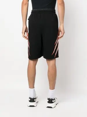 PLEIN SPORT Scratch-print Track Shorts