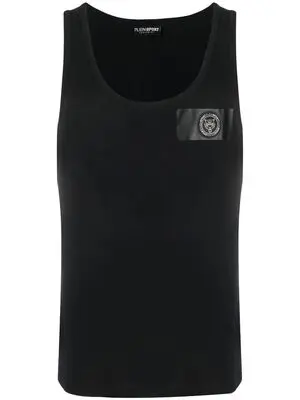 PLEIN SPORT Logo-patch Tank Top