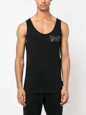 PLEIN SPORT Logo-patch Tank Top