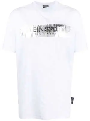 PLEIN SPORT Logo-print Short-sleeved T-shirt - White