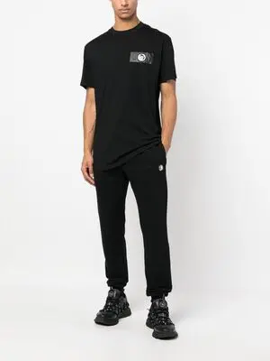 PLEIN SPORT Logo-patch Track Pants - Black