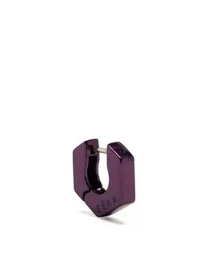 EERA Mini Dado Huggie Hoop Earring - Purple
