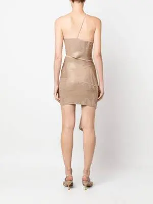 ANDREĀDAMO Crystal-embellished Asymmetric Dress