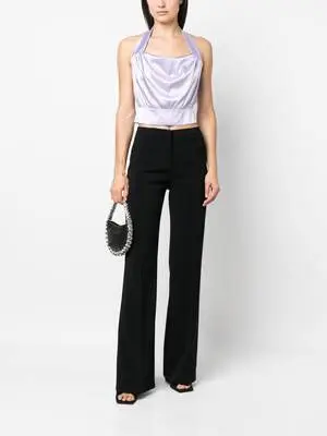 Pinko Silk Halterneck Top - Purple