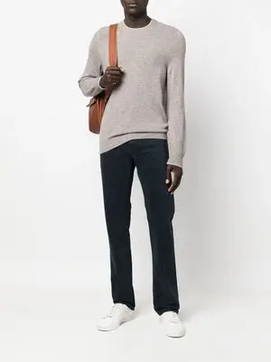 Jacob Cohen Five-pocket Straight-leg Trousers With Scarf Detail