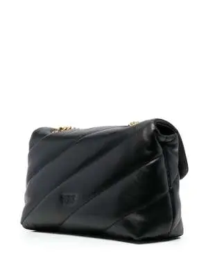 Pinko Love Birds Detail Shoulder Bag - Black