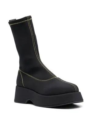 GANNI Retro Flatform Ankle Boots