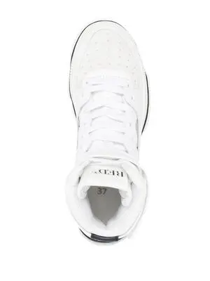 Red Valentino Logo High-top Sneakers - Black