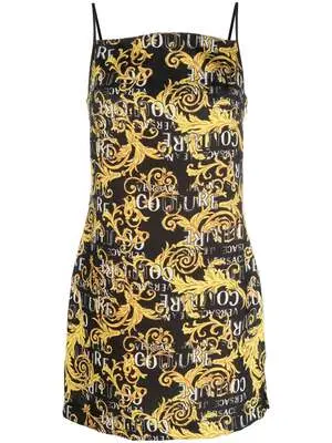 Versace Logo Print Minidress