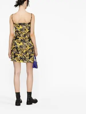 Versace Logo Print Minidress