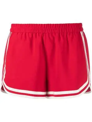 Red Valentino Stripe-trim Shorts - Red