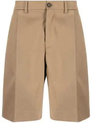 GOLDEN GOOSE Wide-leg Bermuda Shorts - Neutrals