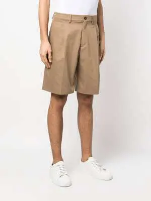 GOLDEN GOOSE Wide-leg Bermuda Shorts - Neutrals