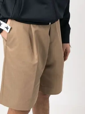 GOLDEN GOOSE Wide-leg Bermuda Shorts - Neutrals