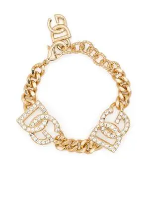 Dolce & Gabbana Crystal-embellished Link-chain Bracelet