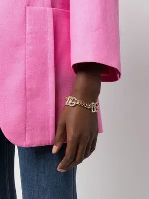 Dolce & Gabbana Crystal-embellished Link-chain Bracelet