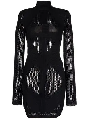 Balmain Perforated Knit Dress