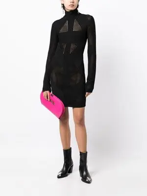 Balmain Perforated Knit Dress