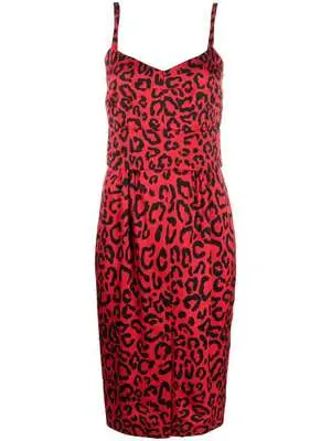 Dolce & Gabbana Leopard-print Midi Dress
