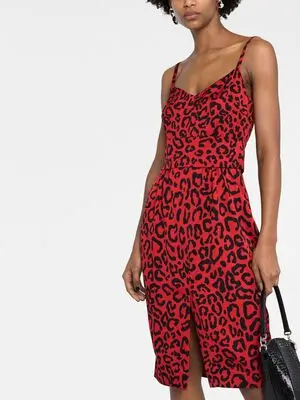 Dolce & Gabbana Leopard-print Midi Dress