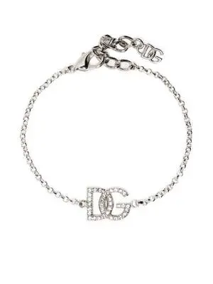 Dolce & Gabbana Logo Charm Bracelet - Silver