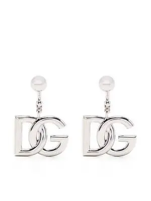 Dolce & Gabbana Interlocking Logo Drop Earrings