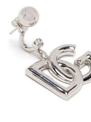 Dolce & Gabbana Interlocking Logo Drop Earrings