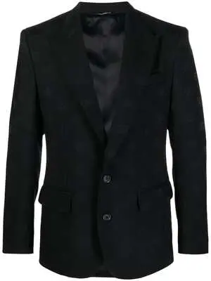 Dolce & Gabbana Logo-jacquard Single-breasted Blazer