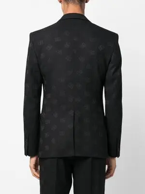 Dolce & Gabbana Logo-jacquard Single-breasted Blazer