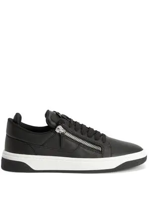 GIUSEPPE ZANOTTI Gz94 Double-zip Low-top Sneakers - Black