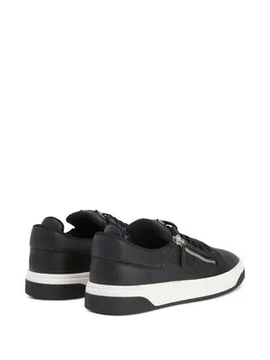 GIUSEPPE ZANOTTI Gz94 Double-zip Low-top Sneakers - Black