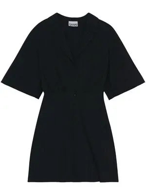 GANNI Pinstripe Shirt Dress