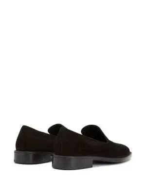 GIUSEPPE ZANOTTI Imrham Logo-plaque Loafers - Black
