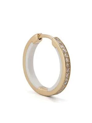MARIA BLACK 14k Yellow Diamond Hoop Earring - Gold