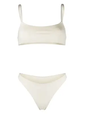 LIDO Square-neck Stretch Bikini Set - White