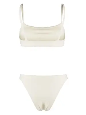 LIDO Square-neck Stretch Bikini Set - White