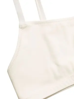 LIDO Square-neck Stretch Bikini Set - White