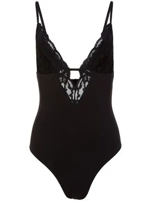 FLEUR DU MAL Charlotte 3-way Bodysuit - Black