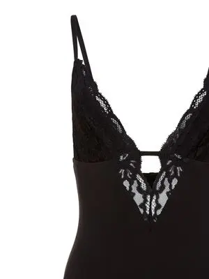 FLEUR DU MAL Charlotte 3-way Bodysuit - Black