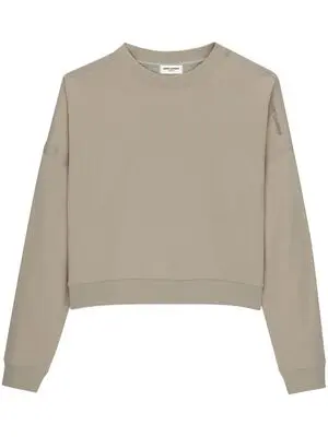 Saint Laurent Cropped Sweatshirts Hoodies For Women