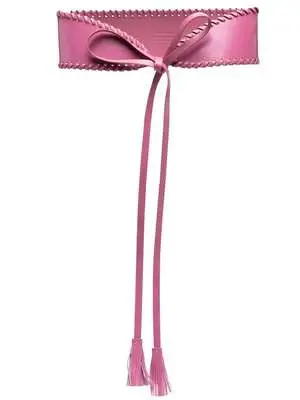 TWINSET Tassel-detail Leather Sash Belt - Pink